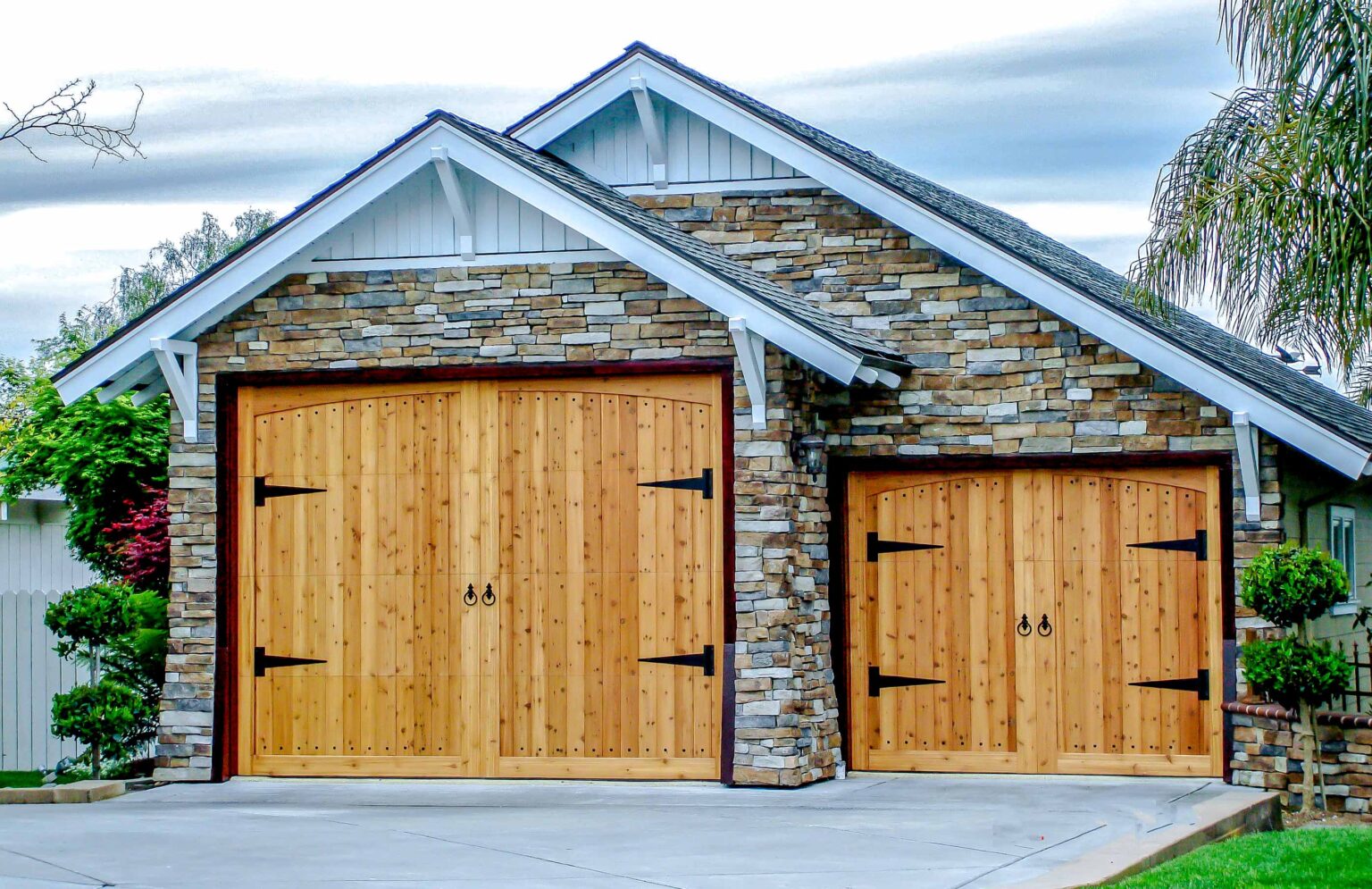 Custom Wood Carriage Garage Door Design | Right Way Garage Doors